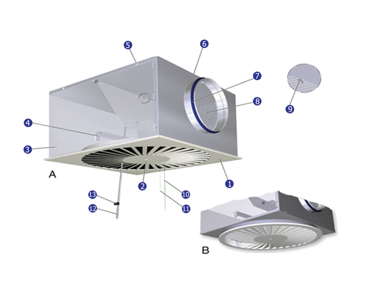 Stamped Swirl Diffuser - Egy Air