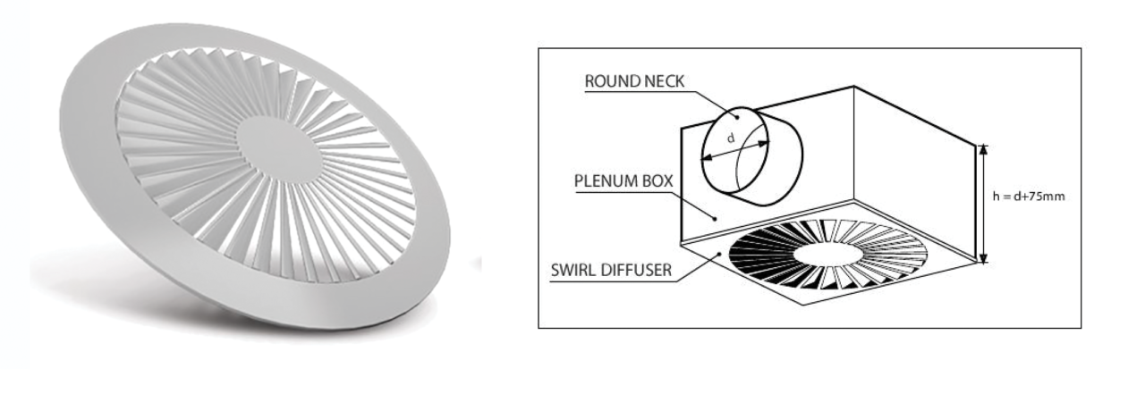 Stamped Swirl Diffuser - Egy Air
