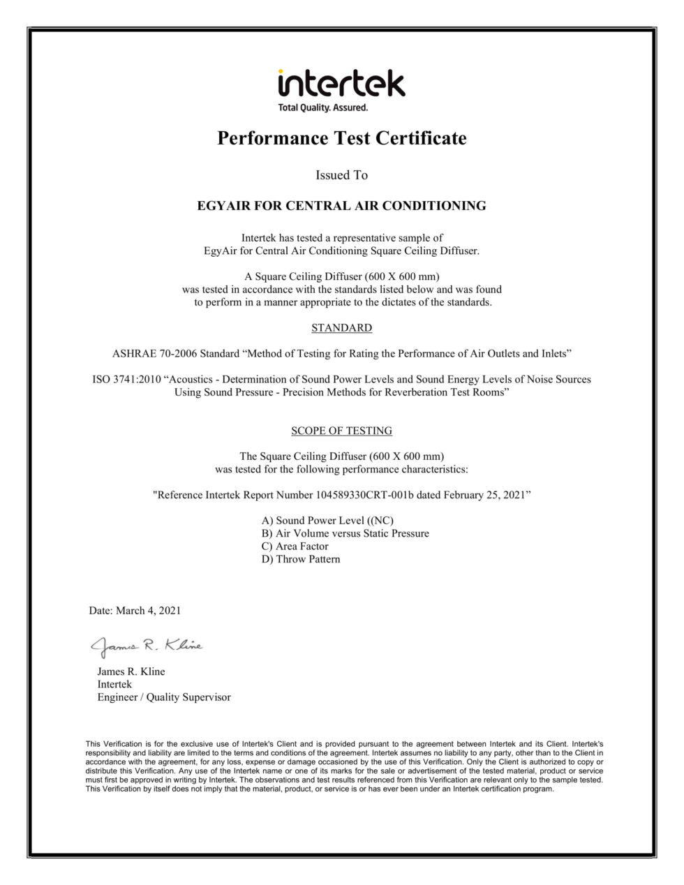 Certificates - Egy Air